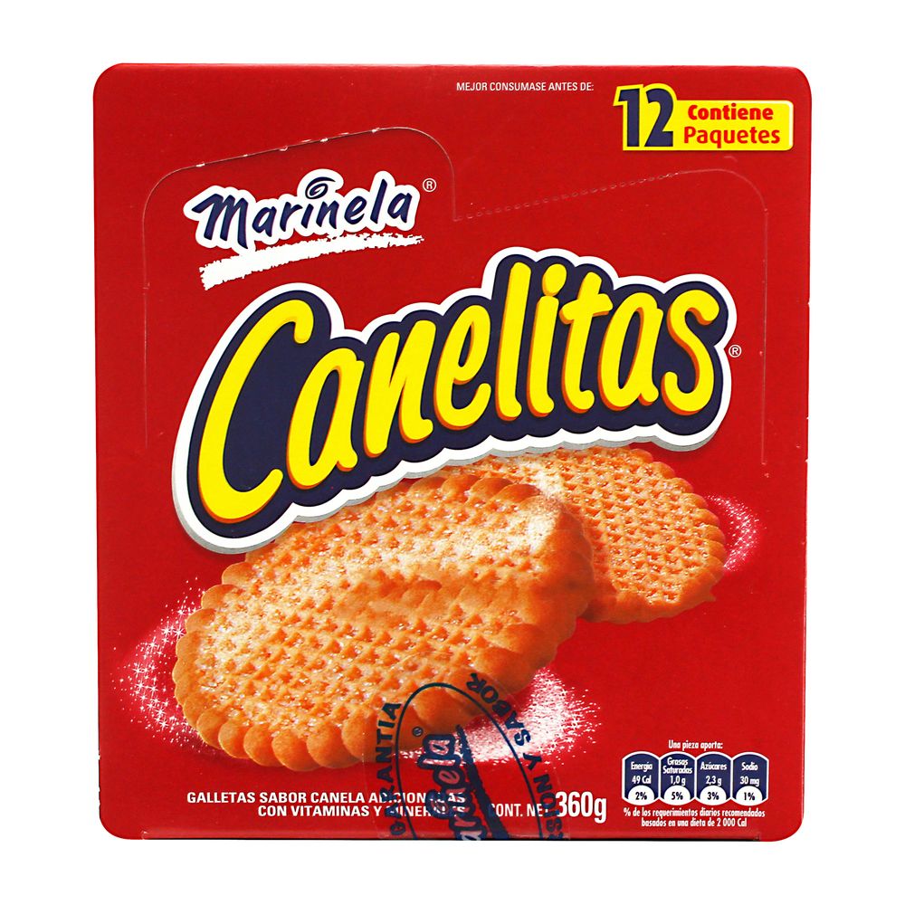 Marinela canelitas 12 pack 30 gr - lagranbodega