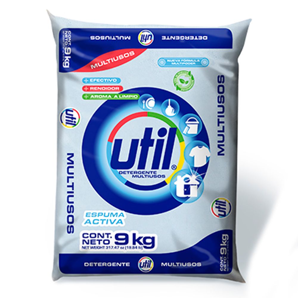 Detergente UTIL multiusos bolsa 9 kg - lagranbodega