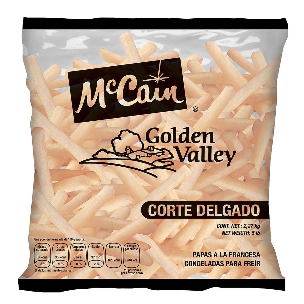 Papa Mccain Gol Cal corte delgada 2260 gr - lagranbodega